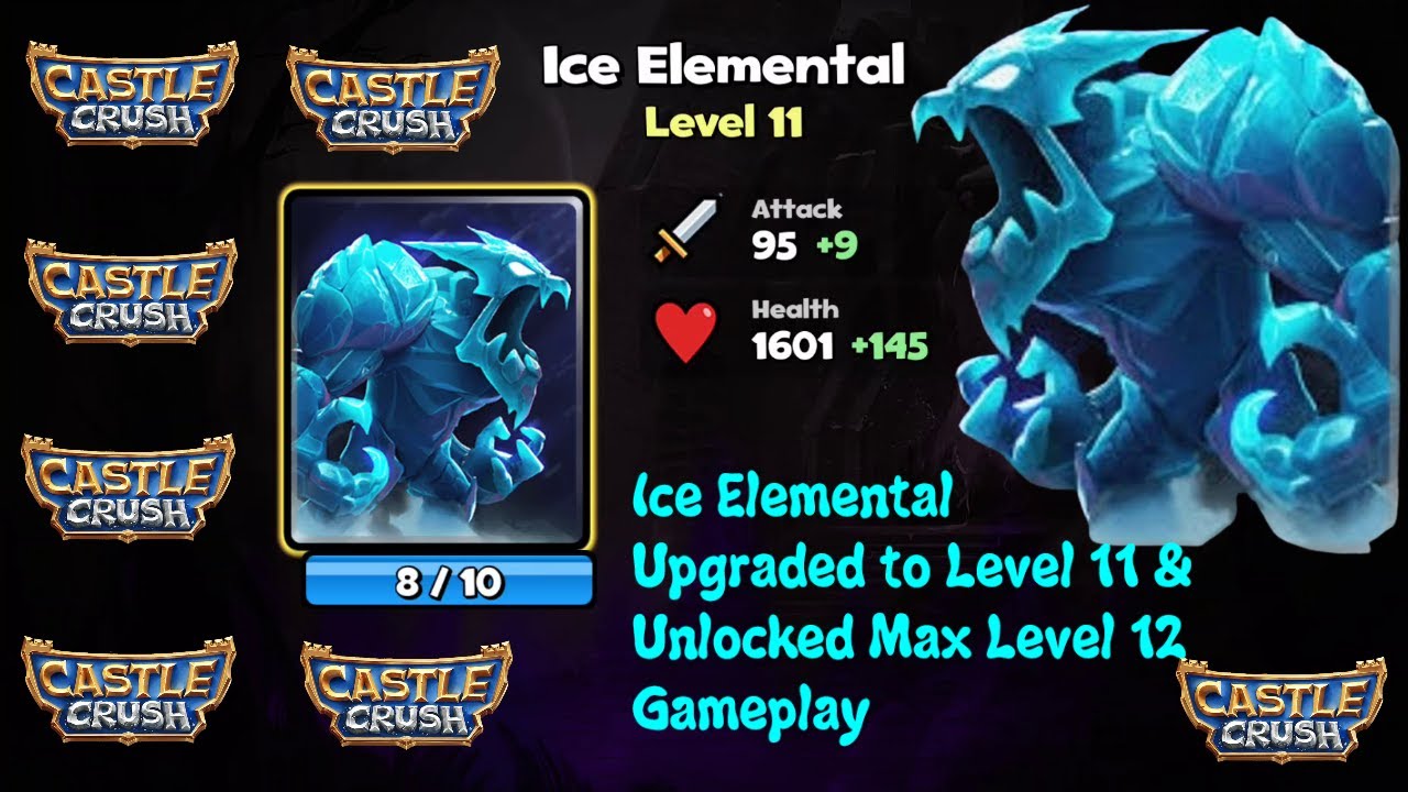 Ice Elemental Upgraded to Level 11 & Unlocked Max Level 12 gameplay ...