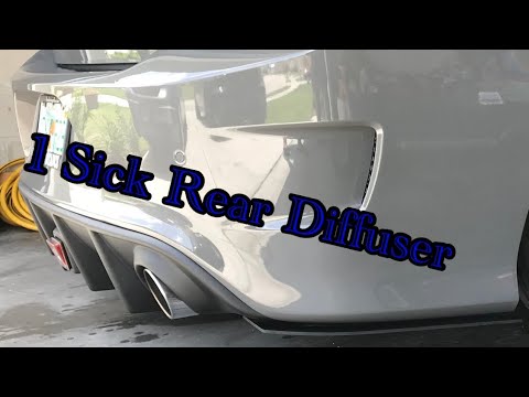 Ikon Motorsports rear diffuser w/light install - YouTube