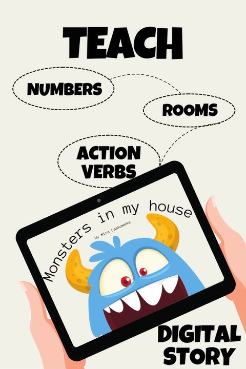 Short Digital ESL Story | Teach Numbers, Rooms, Action Verbs # ...