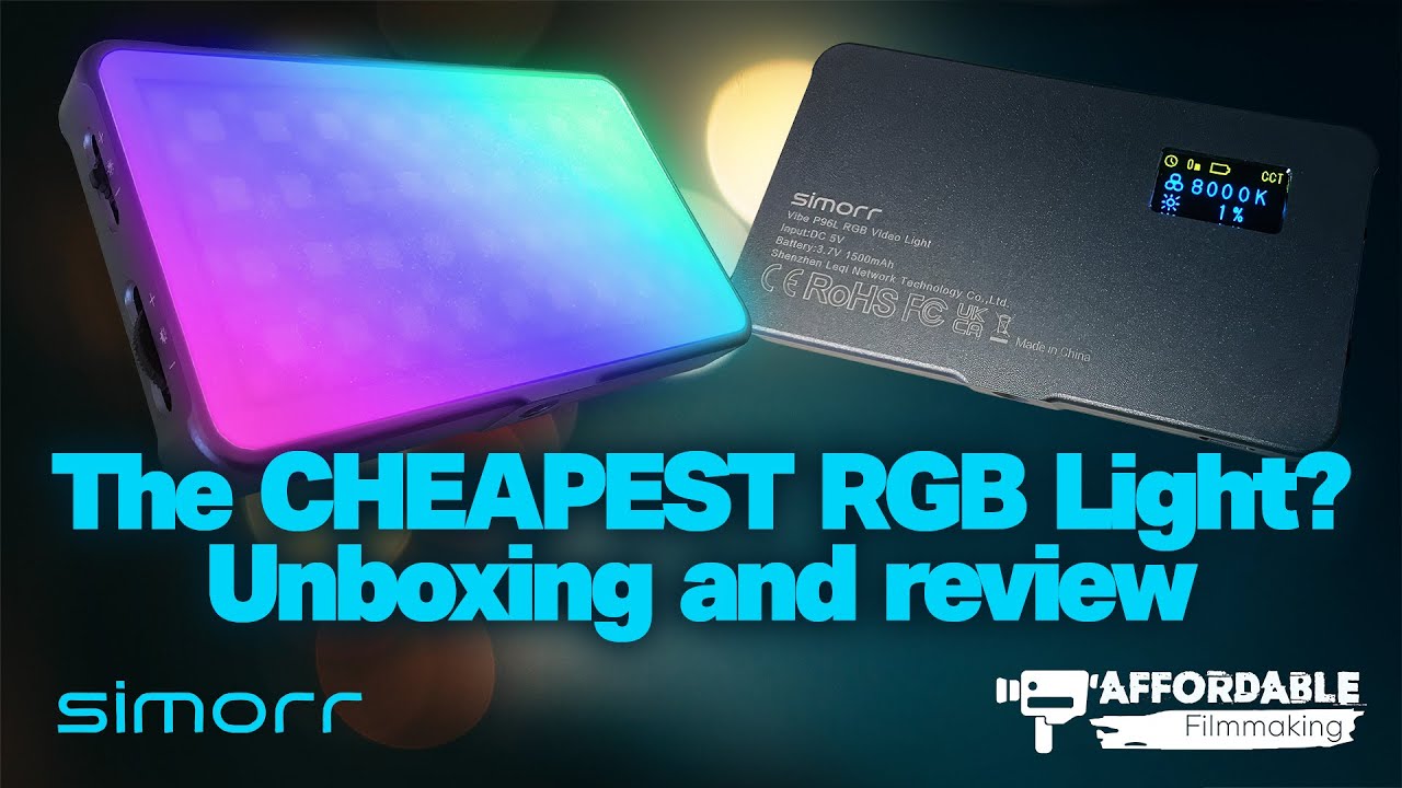 Simorr LED P96L Light Unboxing and Review - YouTube