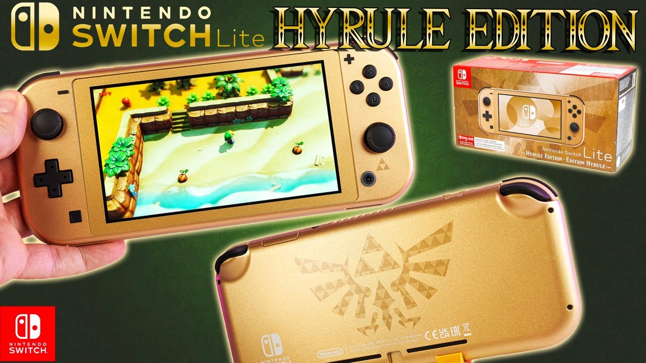 SWITCH LITE HYRULE EDITION Déballage et découverte de la dernière ...