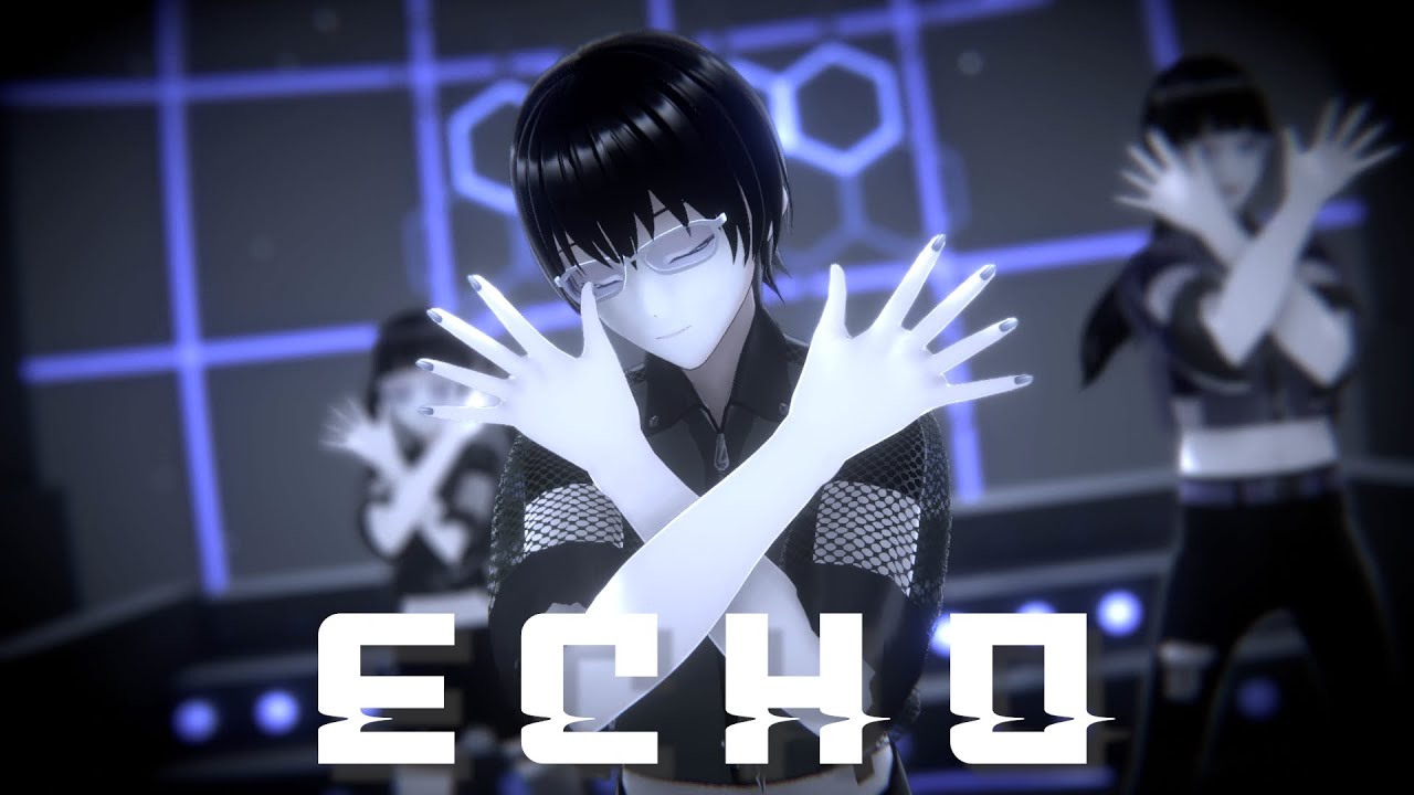 【MMD】VRoidで「ECHO」【VRM Live Viewer】 - YouTube