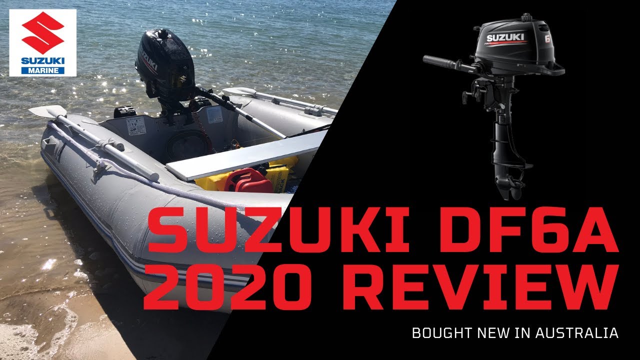 Suzuki DF6A review with soft inflatable boat 🔴 [6hp with hydrofoil ...