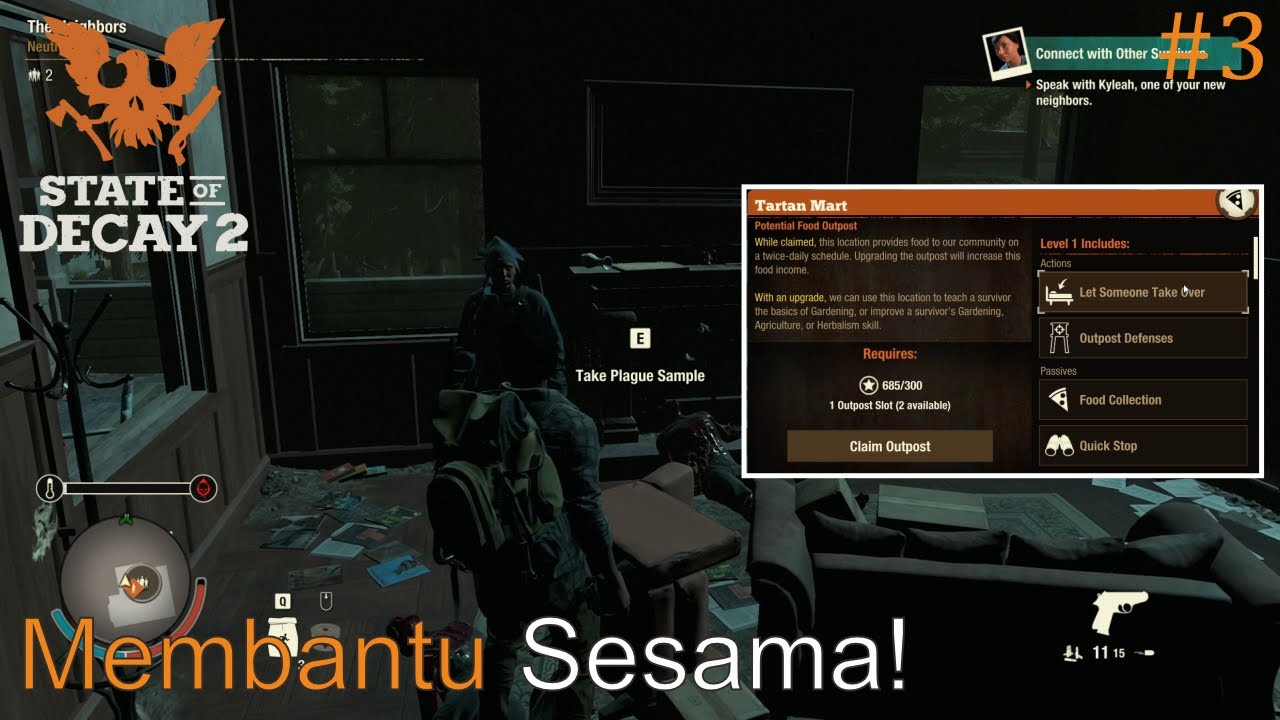 Menolong Orang & Claim Tempat | STATE OF DECAY 2 INDONESIA PART 3 - YouTube