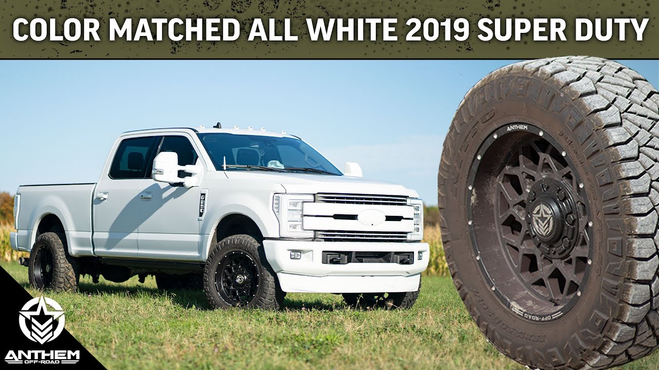 Color Matched All White 2019 Ford F250 Super Duty | Anthem Off-Road ...