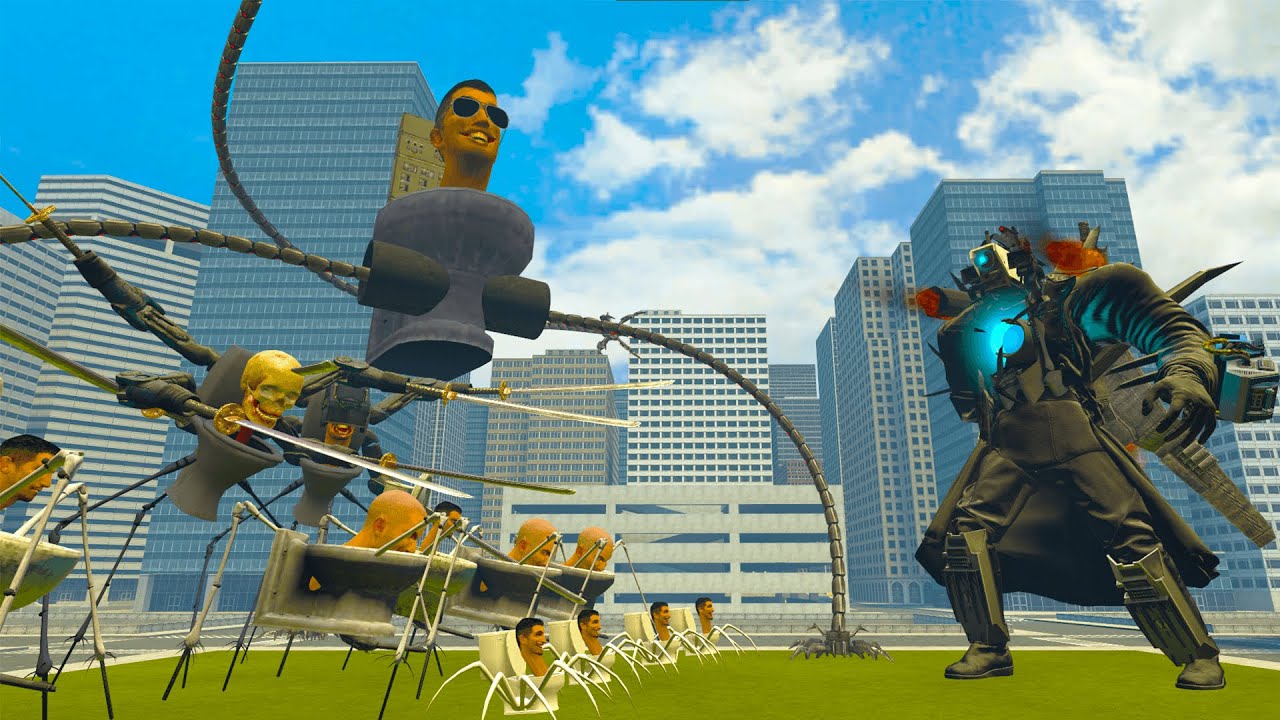 NEW SKIBIDI SPIDER FROM THE MULTIVERSE RECEIVED AN UPGRADE VS EARLY TV ...