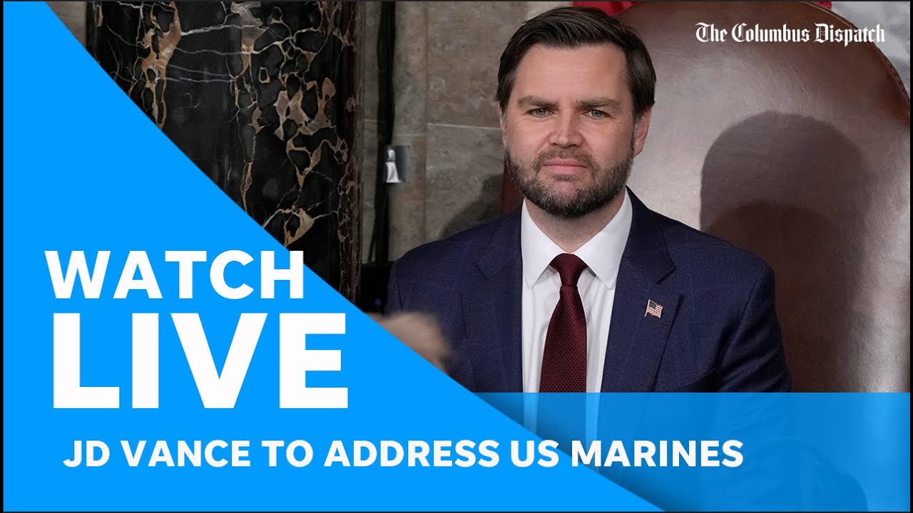 Live: JD Vance delivers speech at Marine Corps Base Quantico as first ...
