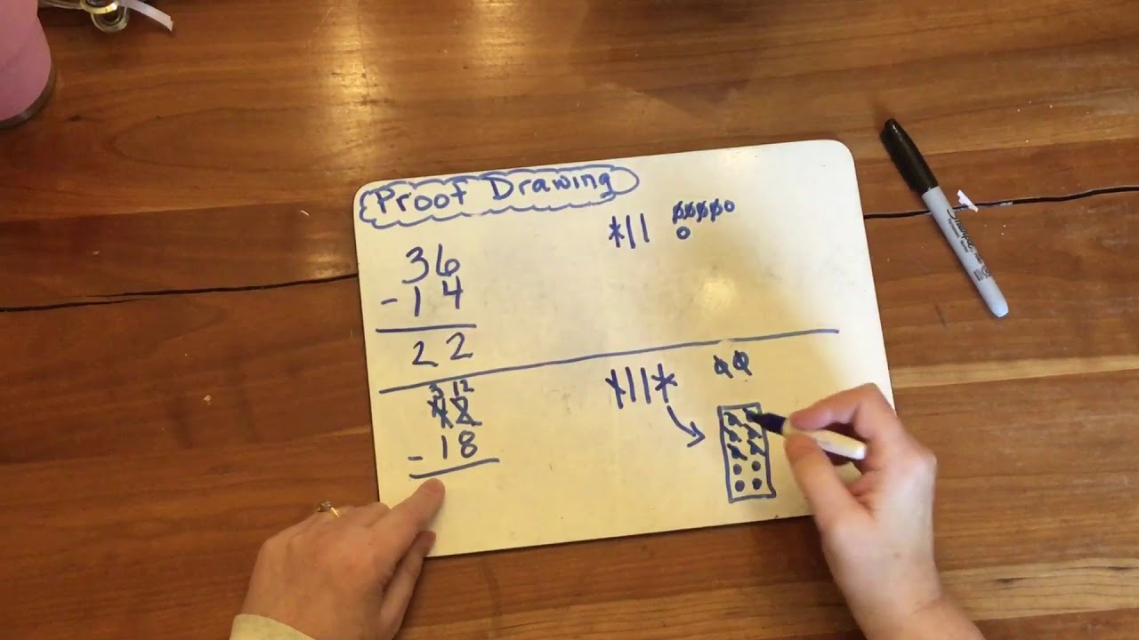 PROOF DRAWING AND EXPANDED NOTATION STRATEGIES FOR SUBTRACTION - YouTube