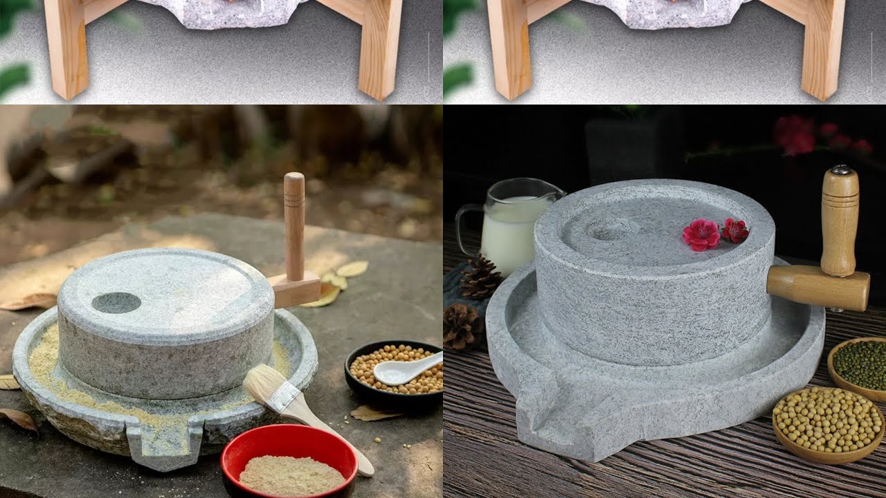 STONE GRINDER MILL TRADITIONAL HAND TOOL FOR GRAINS, SOYA, BEANS, RICE ...