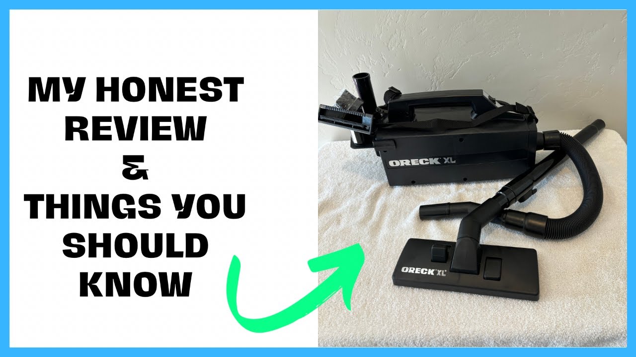 Oreck Super Deluxe XL Compact Canister Vacuum Cleaner Review & Demo ...