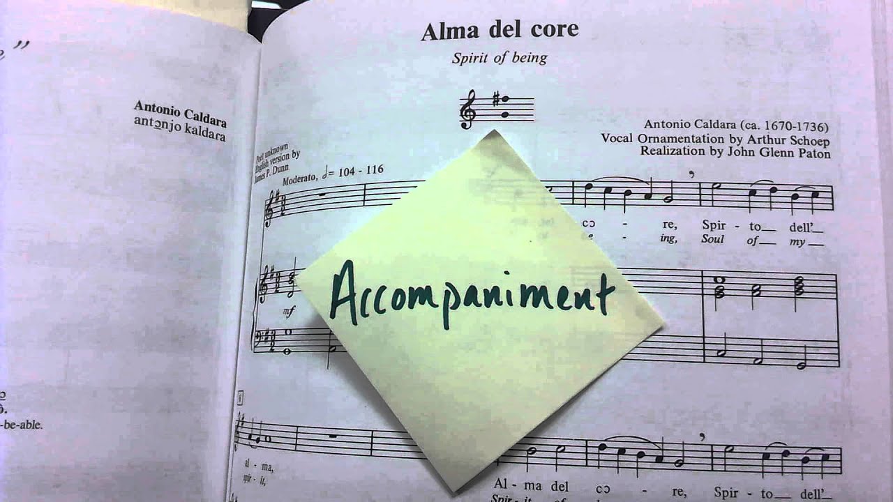 Alma Del Core Accompaniment high 26 It - YouTube