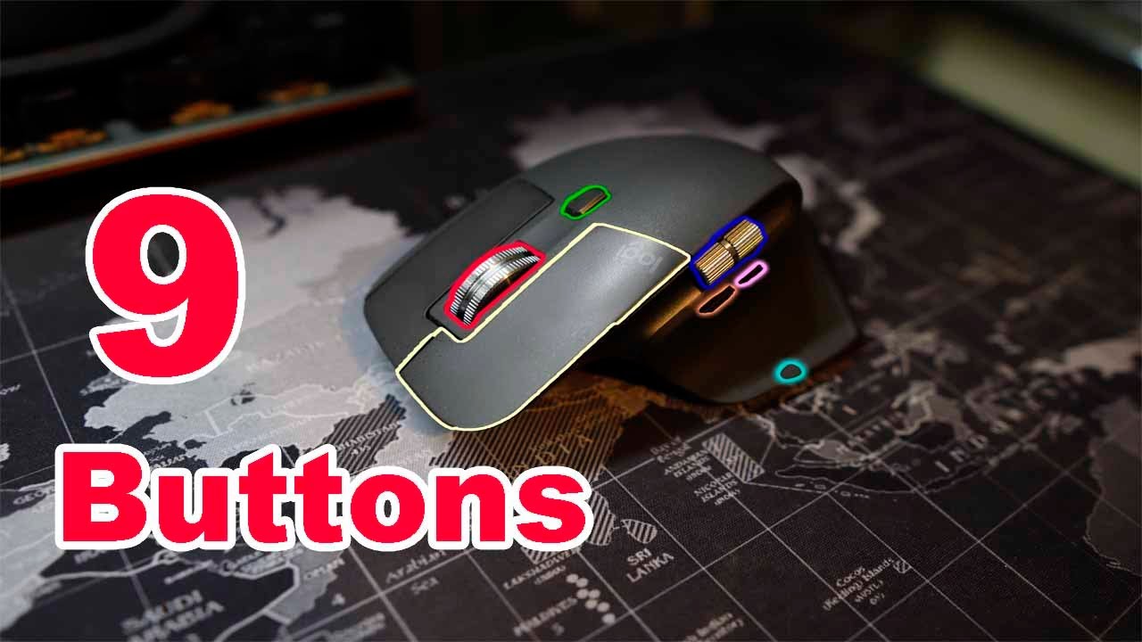 Logitech MX master 3 9 buttons - YouTube