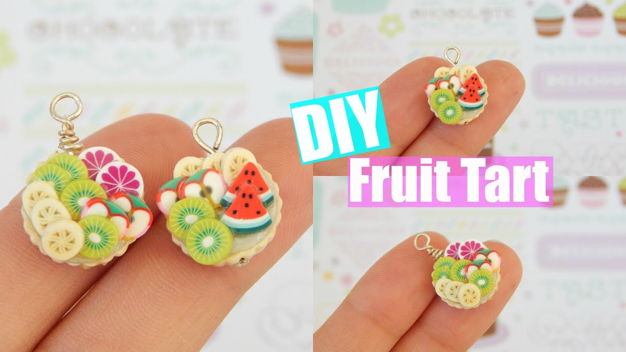 Easy Fruit Tart Polymer Clay Tutorial! | PastelPandaz - YouTube