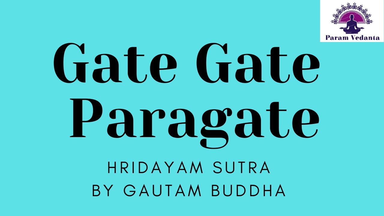Gate Gate Paragate as explained by Dr. Thimappa Hegde - YouTube