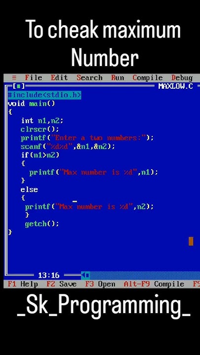 To cheak maximum number in c program|| #treanding#viralshort#ytshorts#yt#ytshort#coding#today# ...