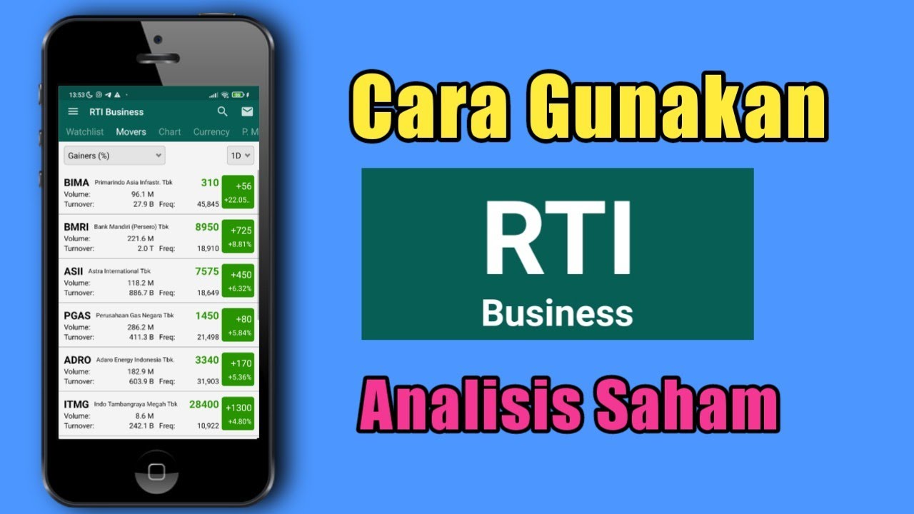 Cara Menggunakan RTI Business Untuk Analisis Saham bagi Pemula - YouTube