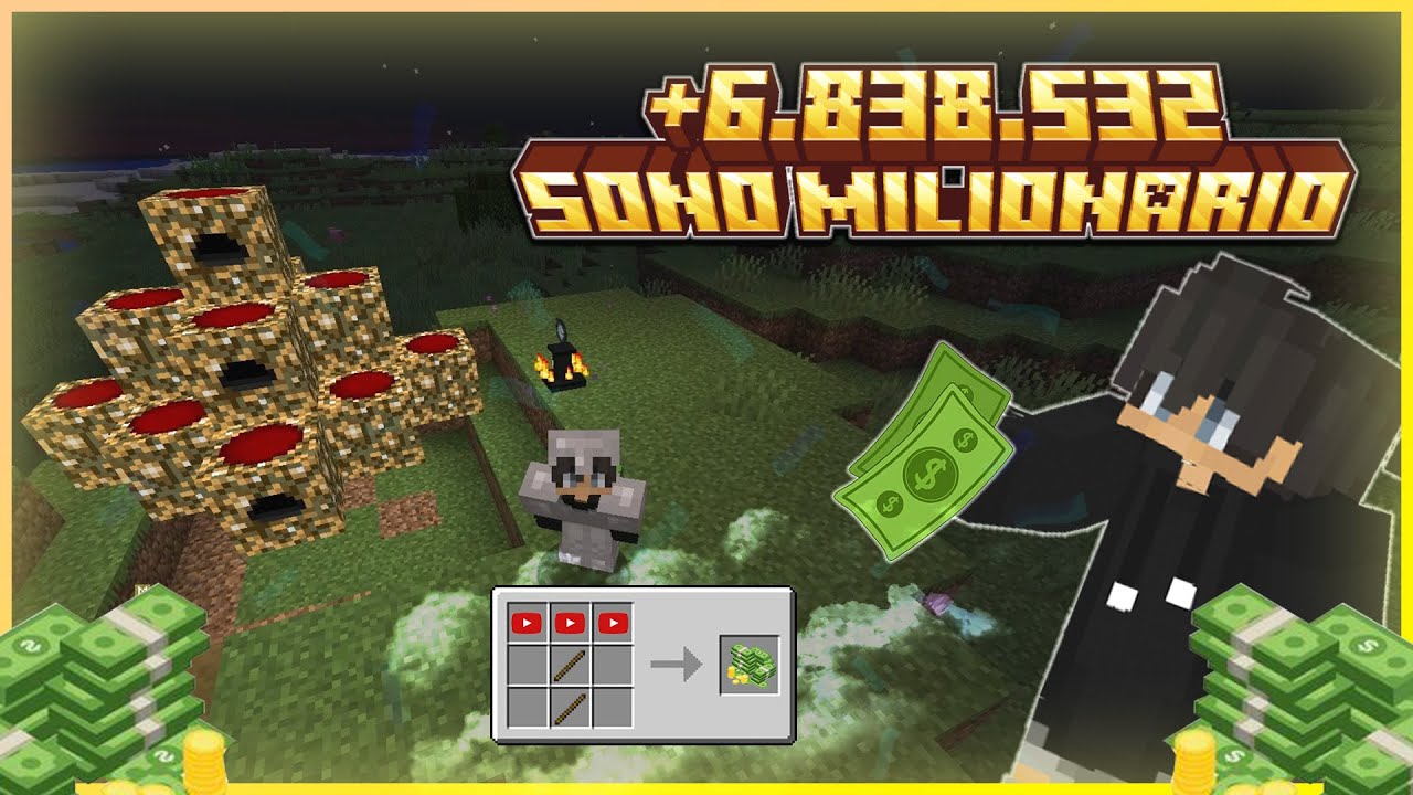 HO GUADAGNATO 6.838.532 SONO MILIONARIO - Minecraft Project E - YouTube