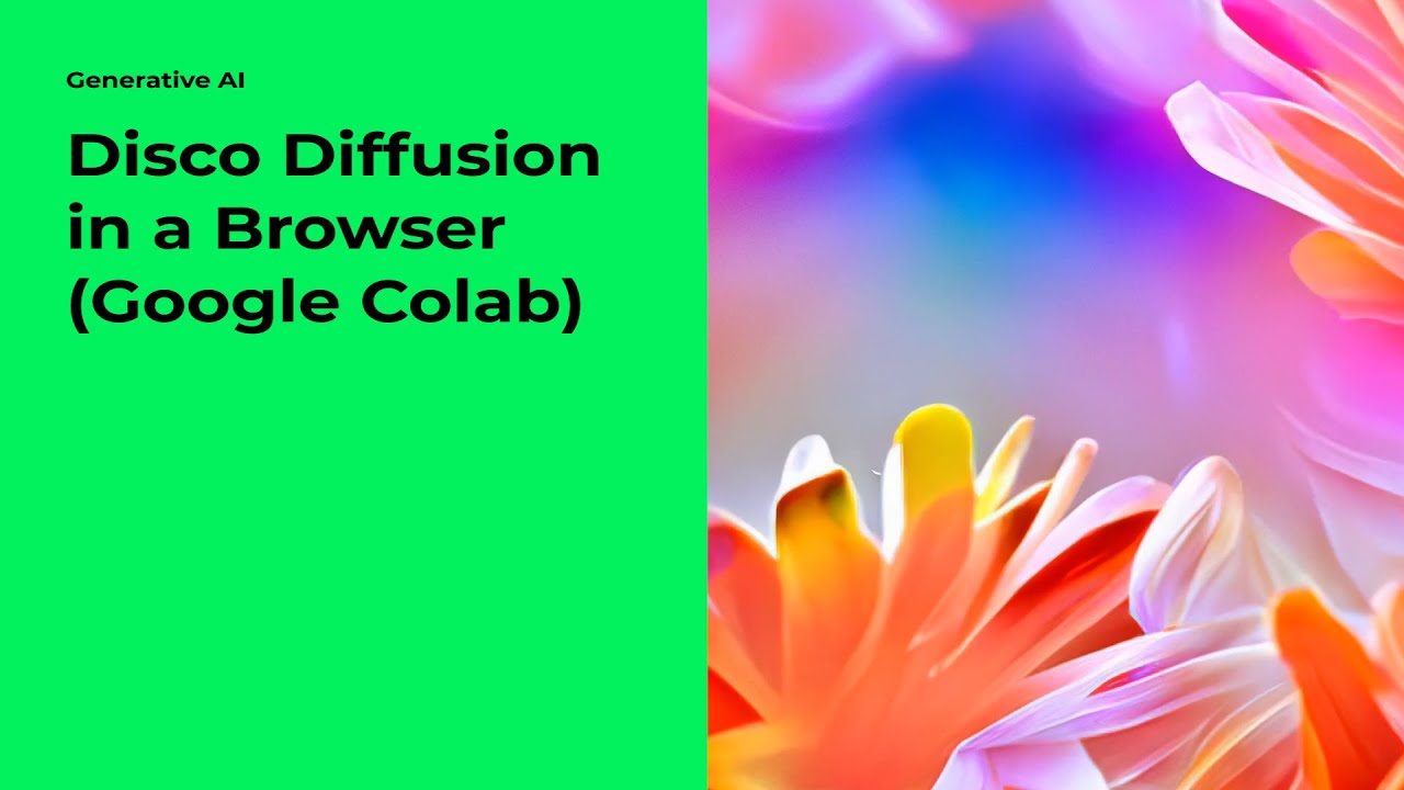 Generative AI: Disco Diffusion in a Browser (with Google Colab) - YouTube