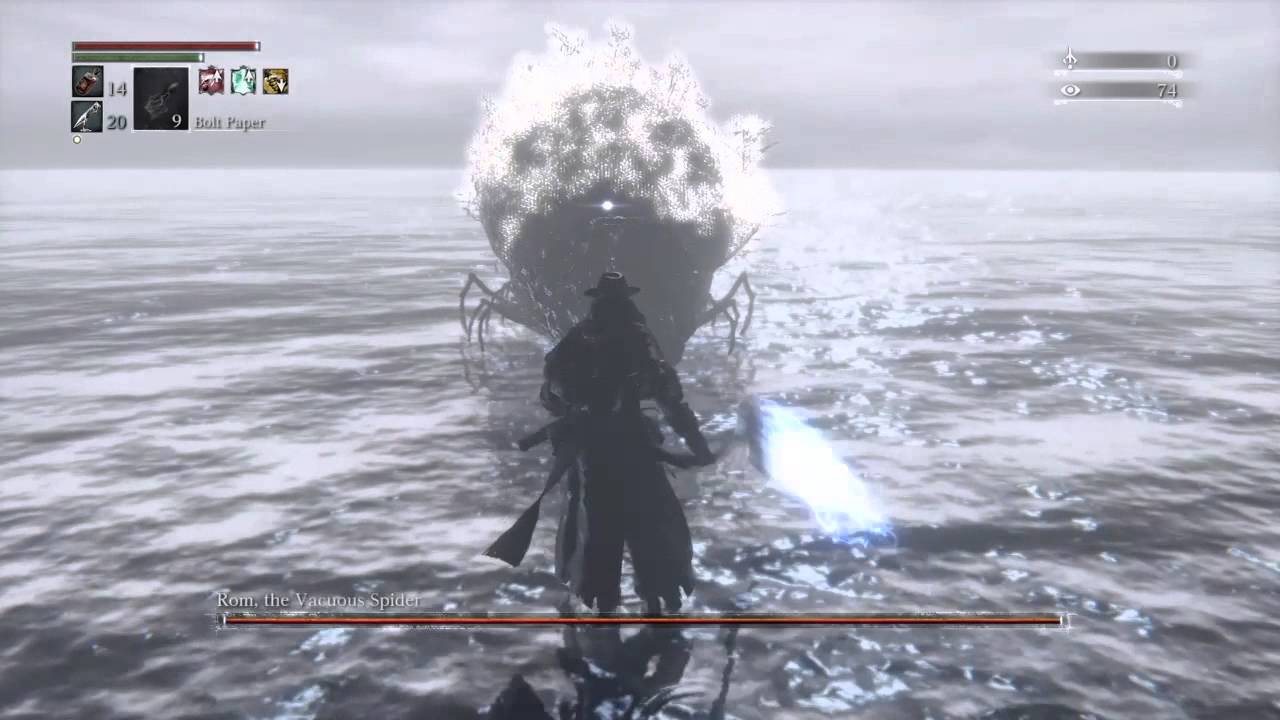Bloodborne: Rom, The Vacuous Spider, and Cutscene - YouTube