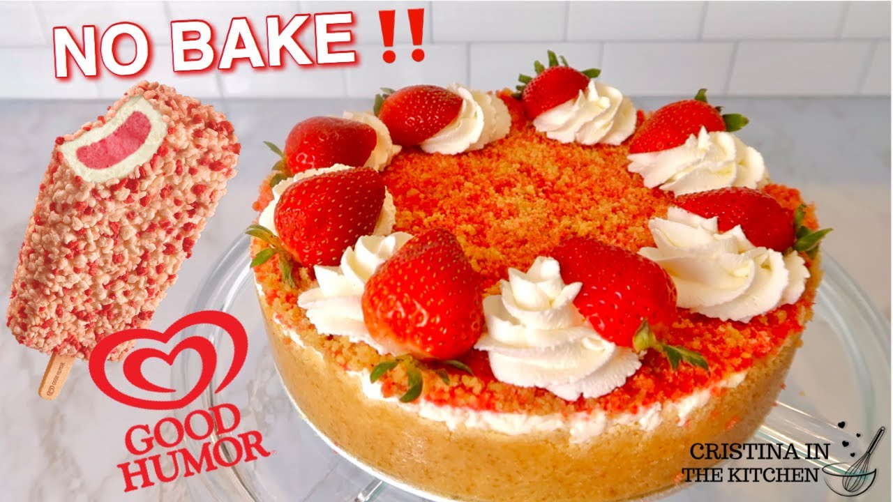 How to make Strawberry Crunch Cake | Good Humor Cake| No bake ...