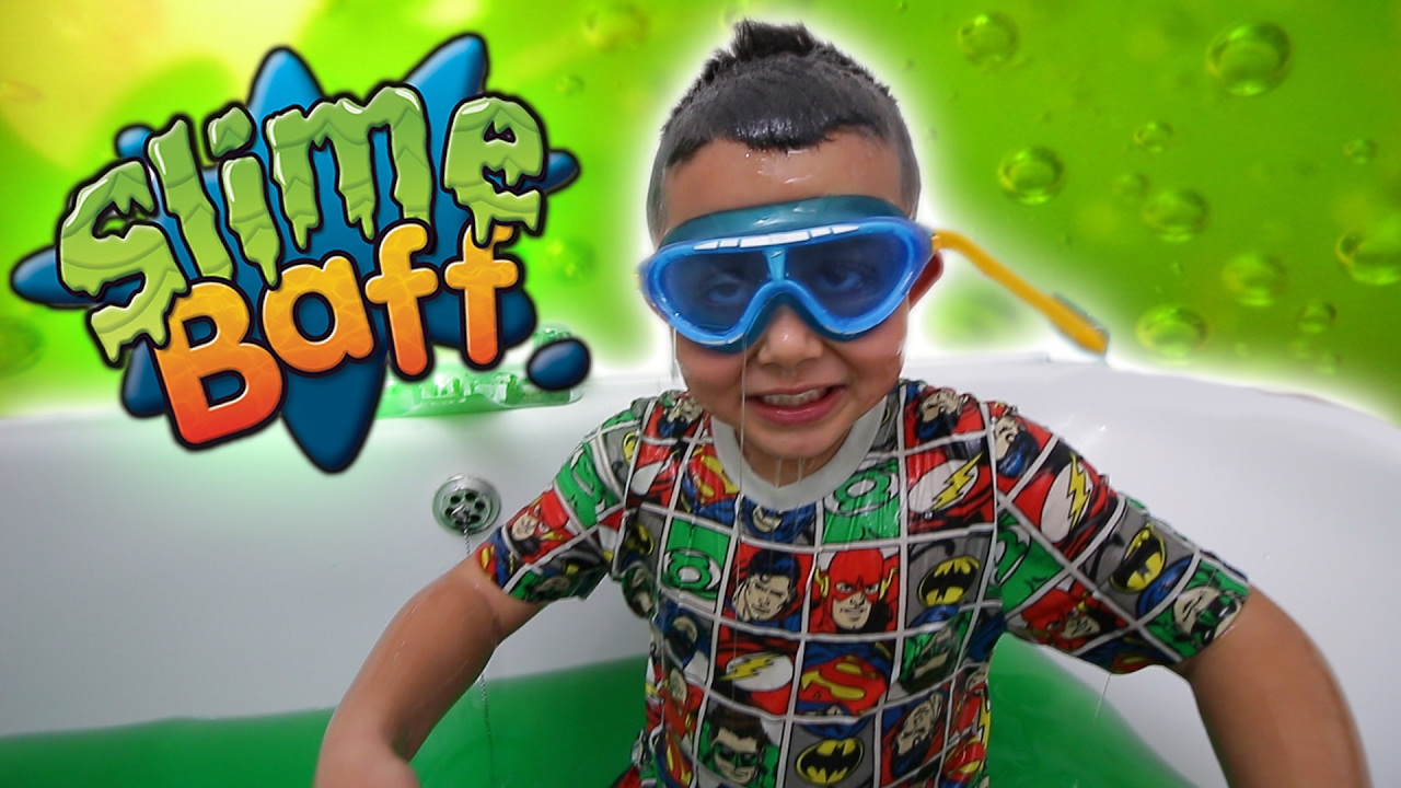 SLIME BATH CHALLENGE!!! - YouTube