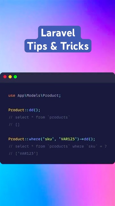 Laravel Tips & Tricks! Developer's Cheat Sheet #it #php #laravel #dev #tips #coding # ...