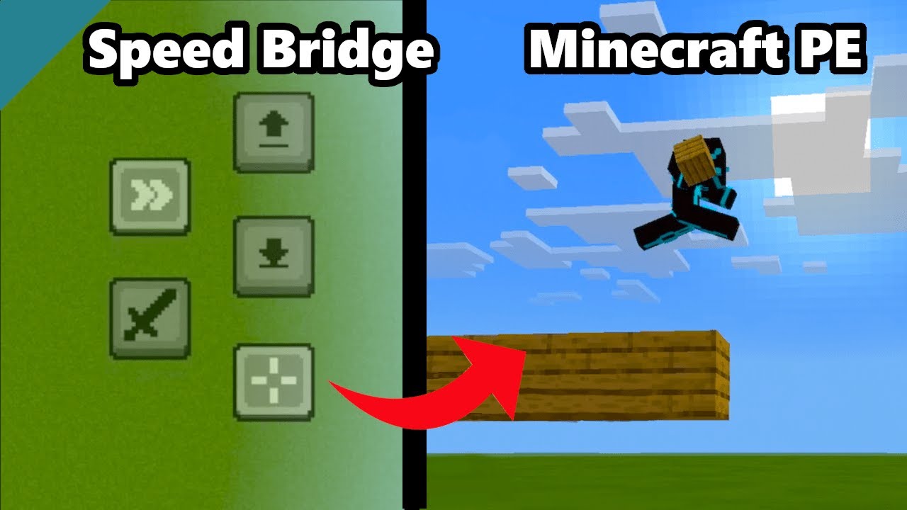 Como hacer SpeedBridge con los Nuevos Controles de Minecraft Bedrock ...