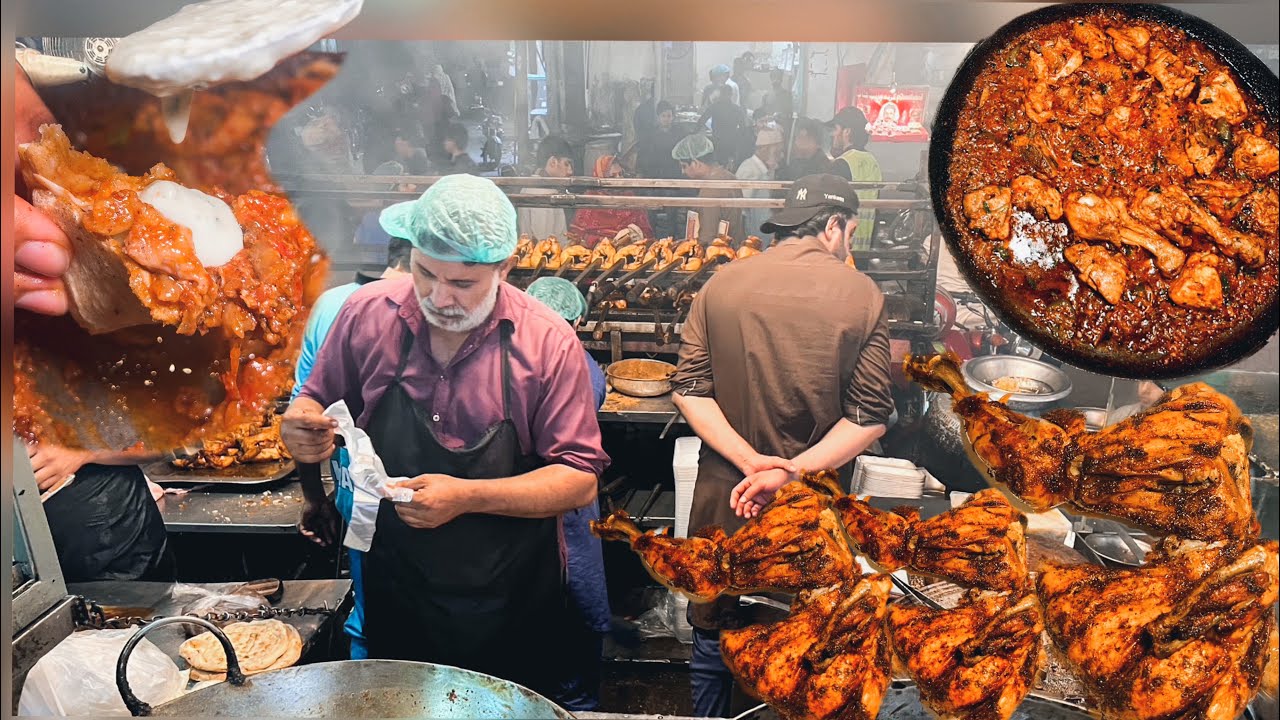 Tempal Road Food Street Lahore,Bablee Sage and Heera Roasted chicken ...