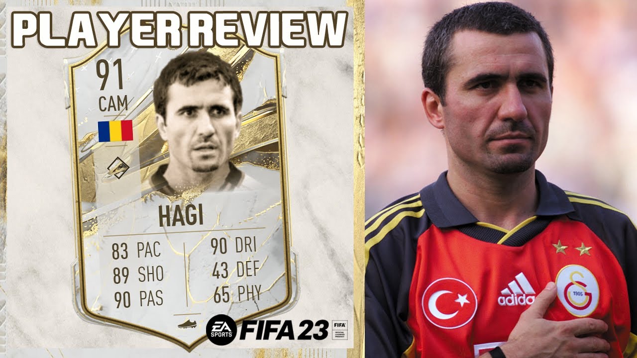 SIMPLY THE BEST! 🇷🇴 91 PRIME ICON HAGI PLAYER REVIEW! FIFA 23 ULTIMATE ...