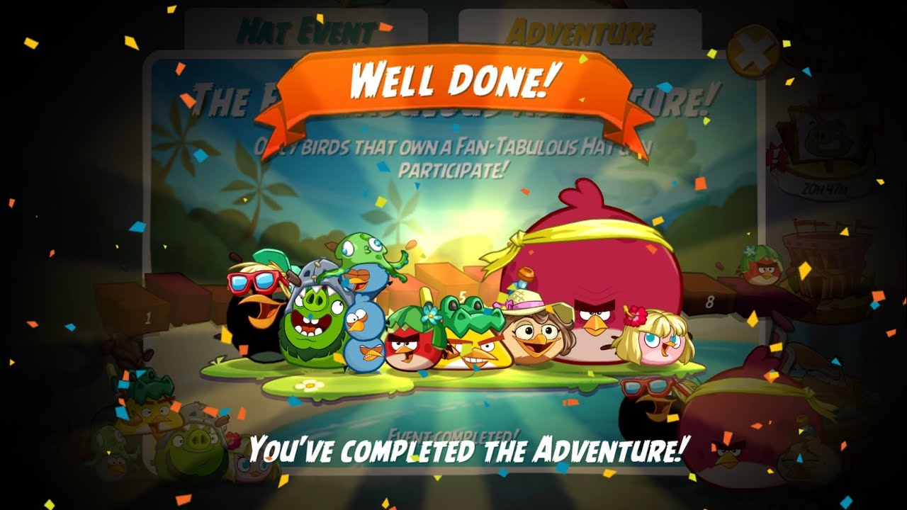 The Fan-Tabulous Adventure - Level 8 with 6 birds - Angry Birds 2 - YouTube