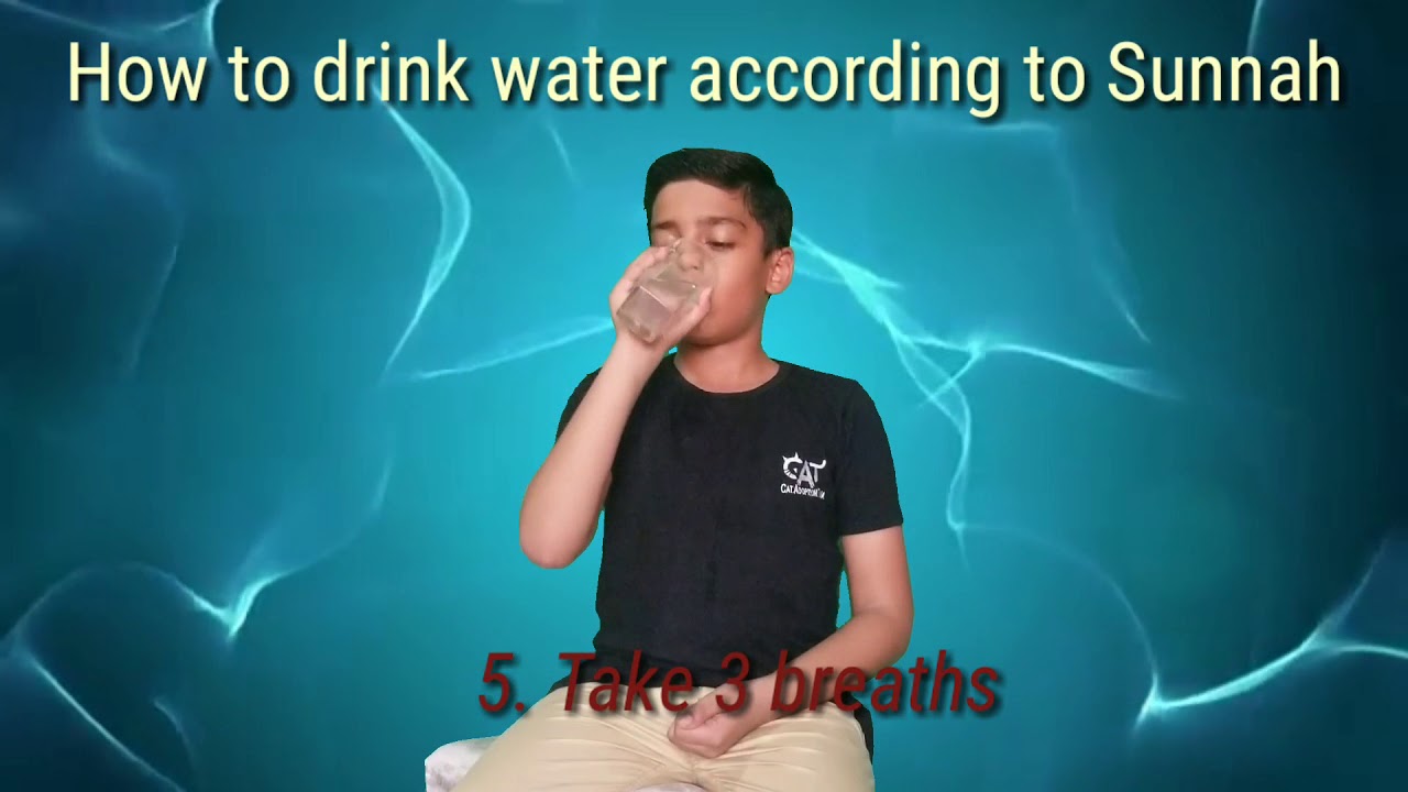 Sunnah of Drinking water - Muslim kids - Islamic Video - YouTube