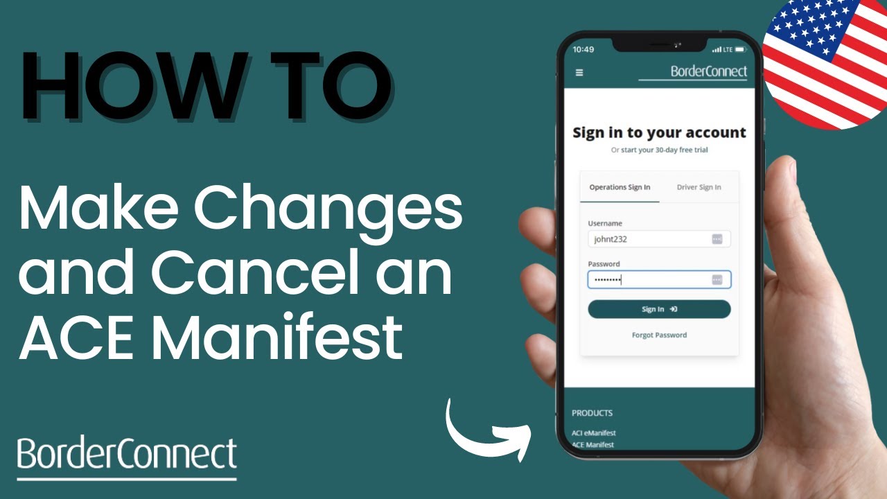 How to Make Changes and Cancel an ACE eManifest in BorderConnect Using ...