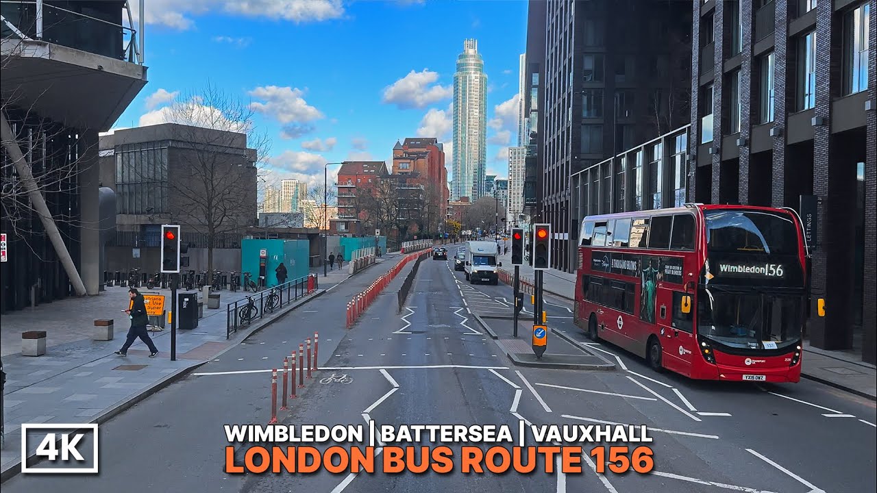 Exploring Southwest London by Bus | London Bus Route 156 | WIMBLEDON ...