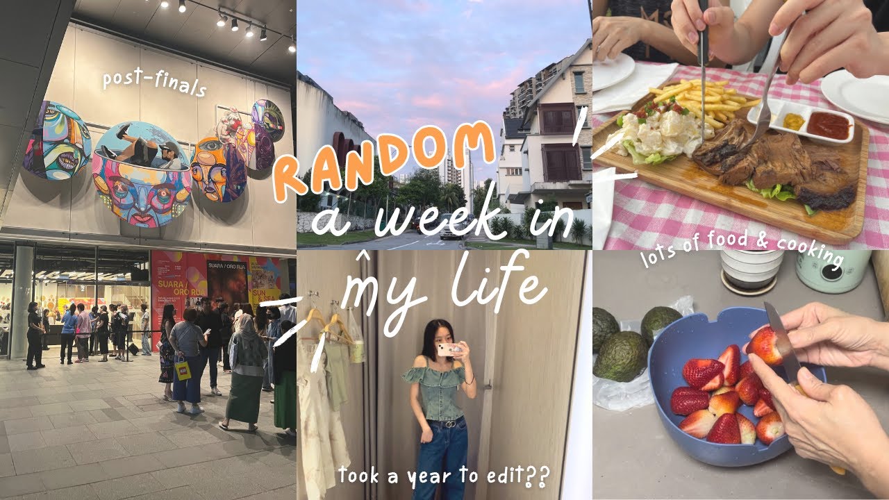 VLOG 🌸 a random week in my life after finals, what i eat sometimes ...