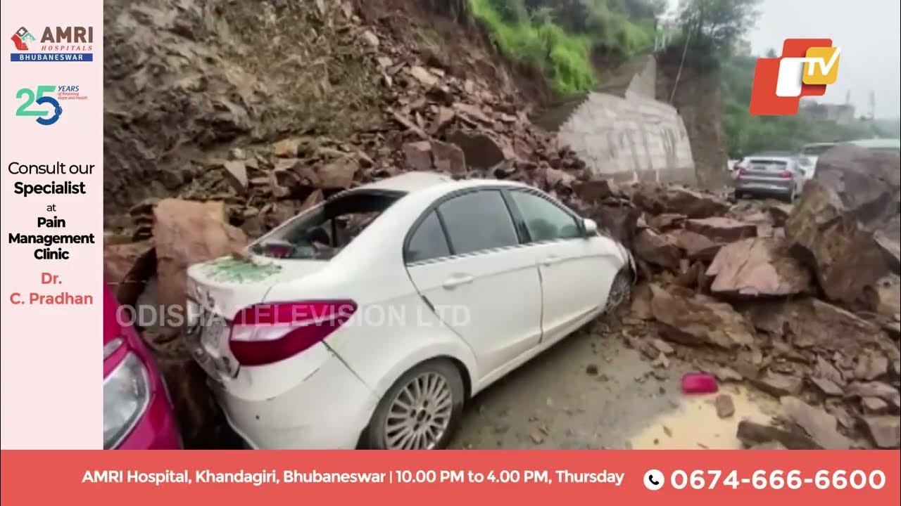 Himachal Pradesh: 1 killed, 2 injured as landslide hits Shimla's Dhalli - YouTube