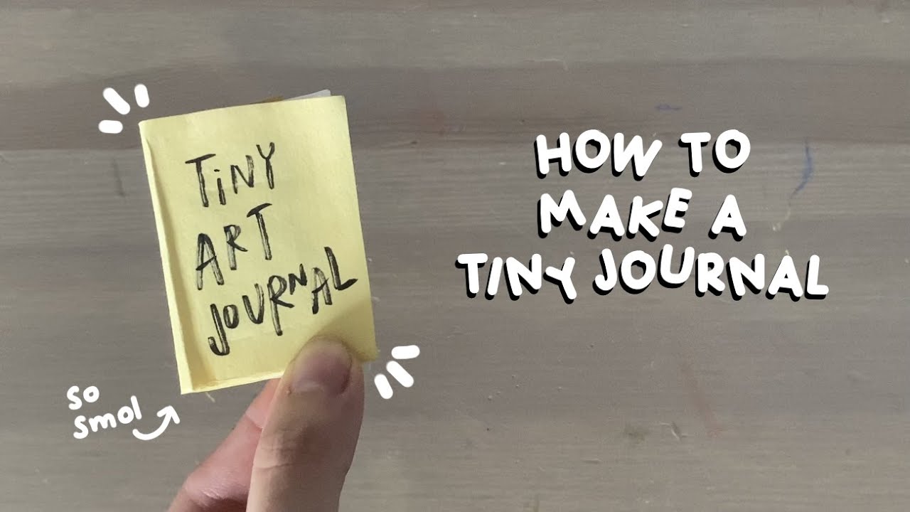 how to make a tiny journal + filling up the pages :) - YouTube