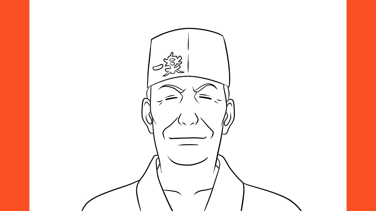 How To Draw Teuchi (Naruto) - YouTube