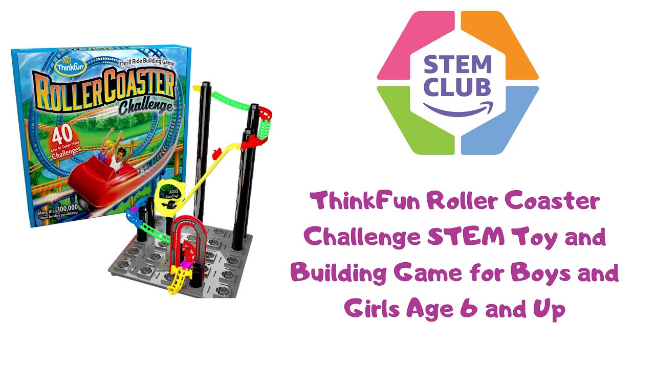 Amazon STEM Club Toy Subscription “ThinkFun Roller Coaster Challenge ...