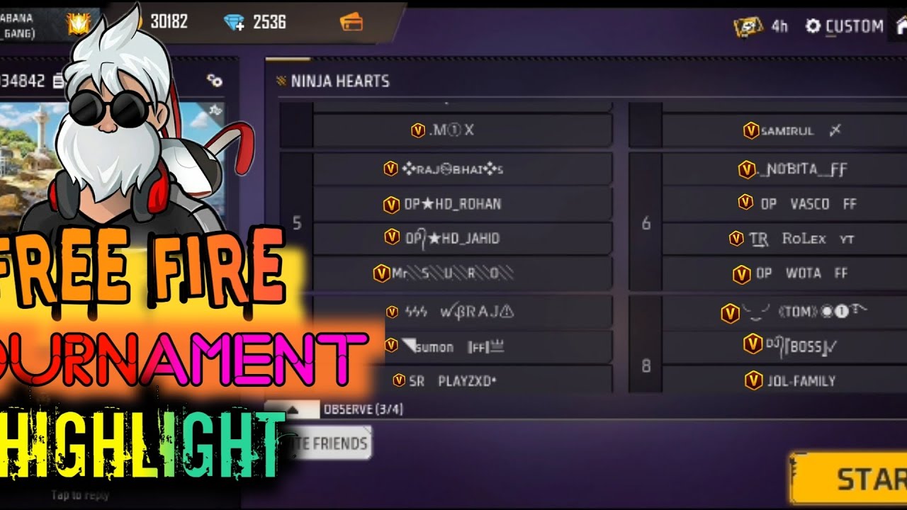 garena official Free fire tournament - YouTube