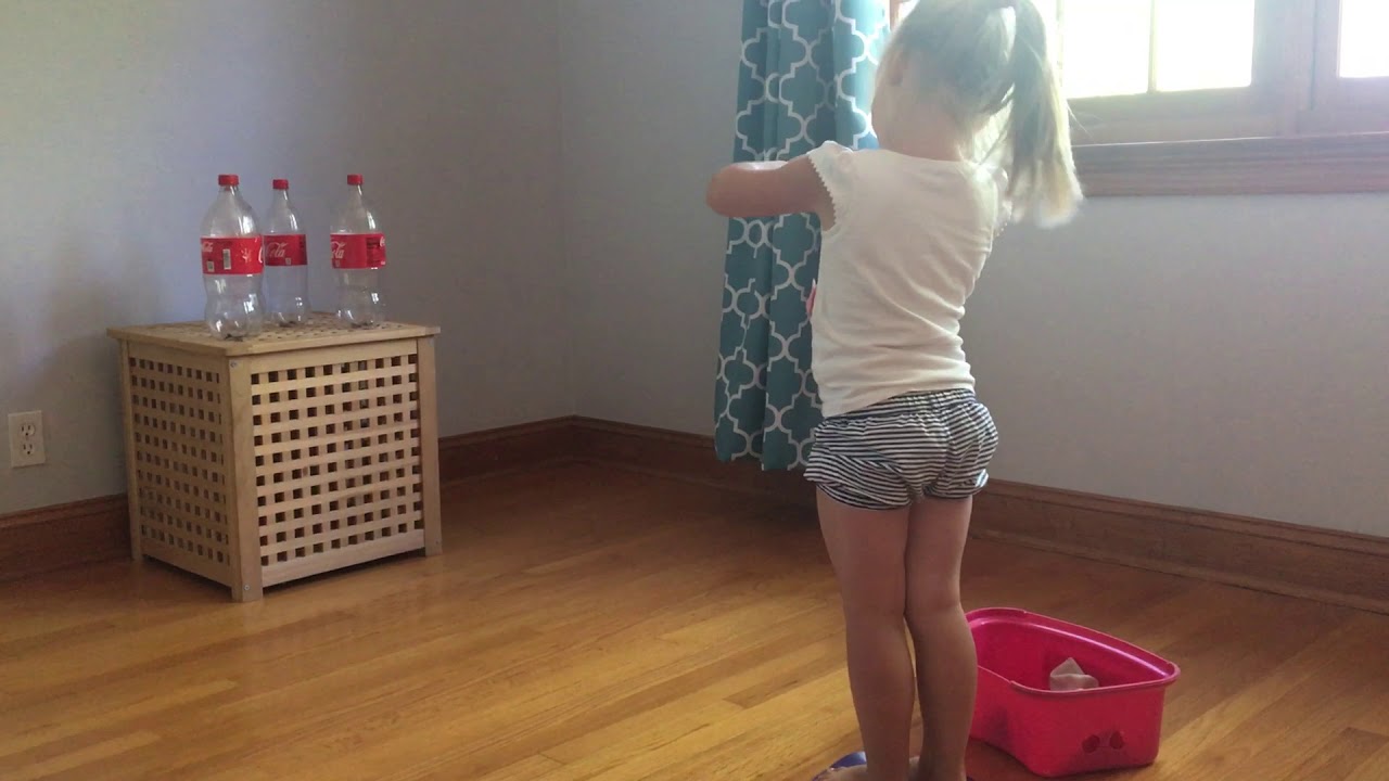 Gross motor activities toddler/preschooler telehealth (toss at target ...