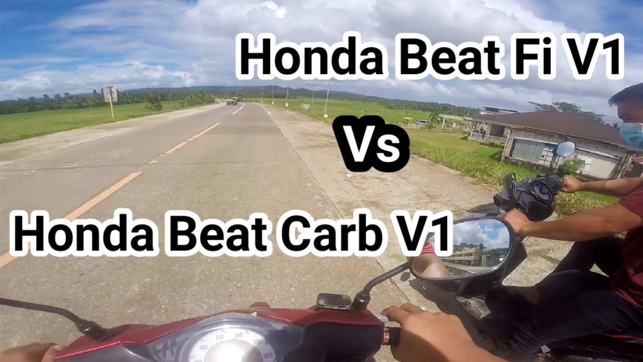 Honda Beat Fi V1 vs Honda Beat Carb V1! Friendly race! - YouTube
