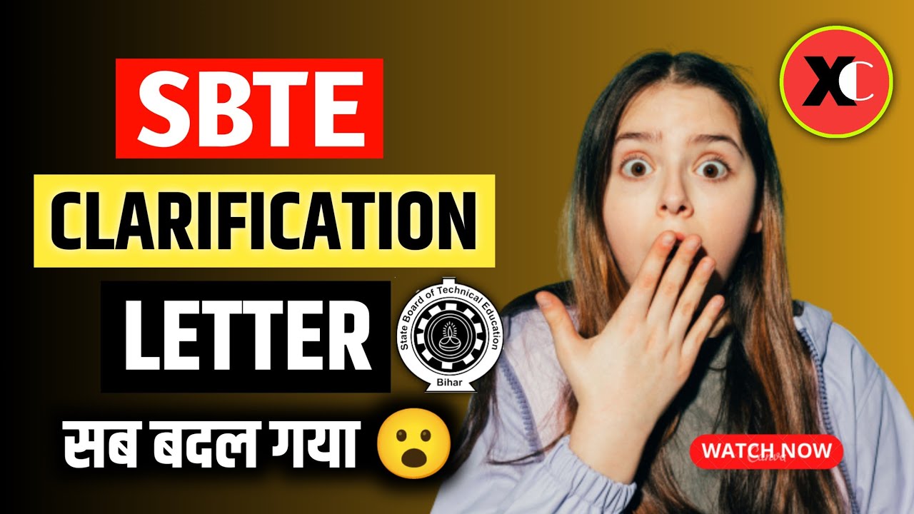 SBTE CLARIFICATION LETTER || सब बदल गया 😮 - YouTube
