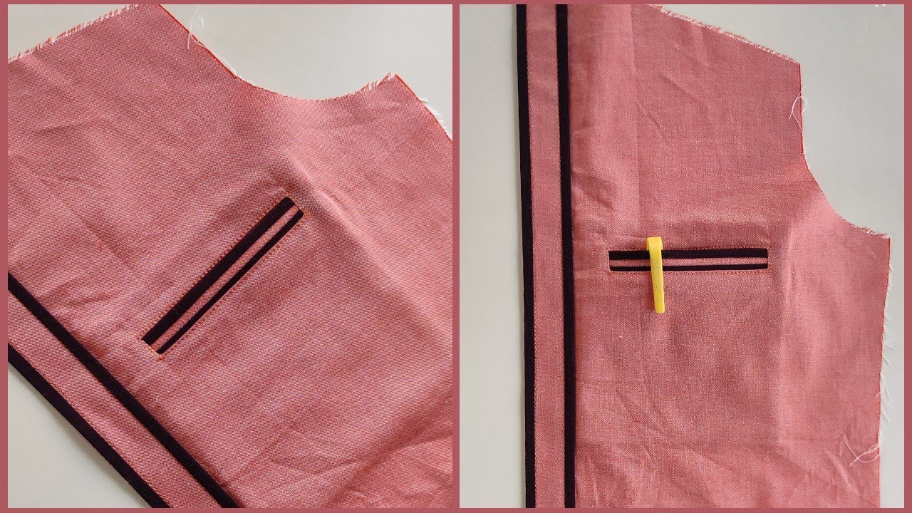 designer shirt front placket stitching tutorial || sew a designer shirt ...