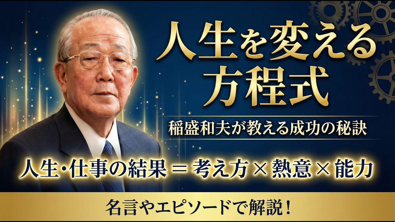 人生を変える方程式：稲盛和夫が教える成功の秘訣 Youtube