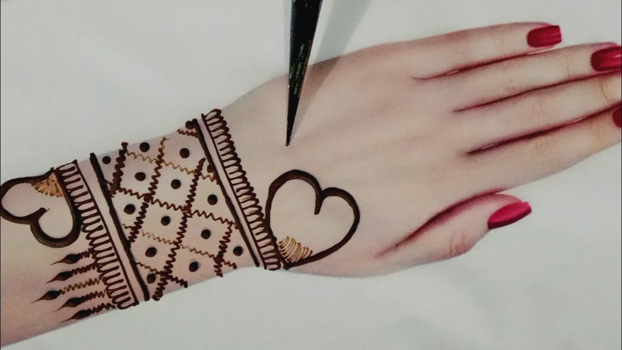 Latest New Back Hand Mehndi Disign l Simple Mehndi Disign l Mahandi Ka ...