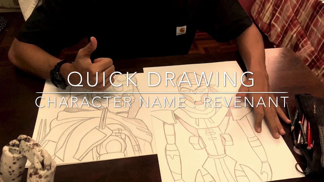 Quick drawing (Apex Legends Character - Revenant ) - YouTube