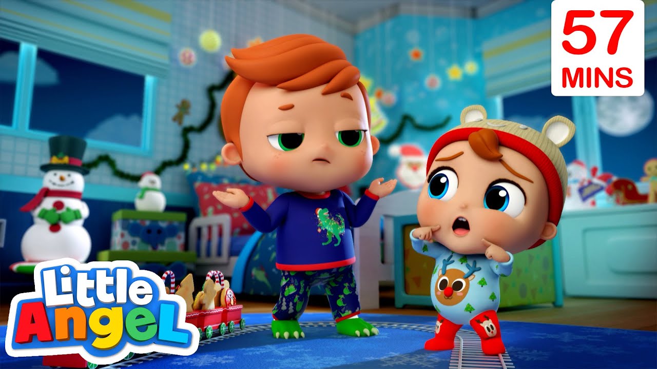 Yes Yes Baby Go to Sleep on Christmas + More | Little Angel Color Songs ...