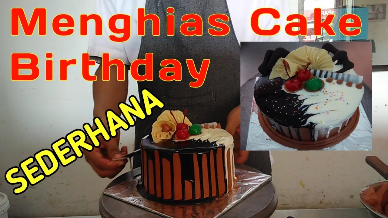 Kue Ulang Tahun Motif Sederhana & Simple || Menghias Kue ULTAH Simple ...