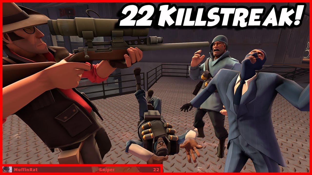 22 Killstreak Rampage! Team Fortress 2 Sniper Gameplay - YouTube