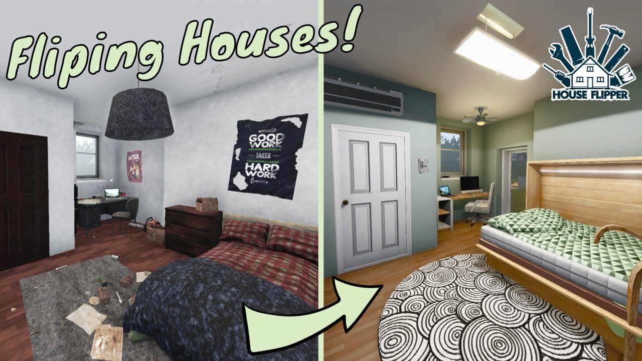 House Flipper Part 1 - RENOVATING OUR OFFICE!! (House Flipper Gameplay ...